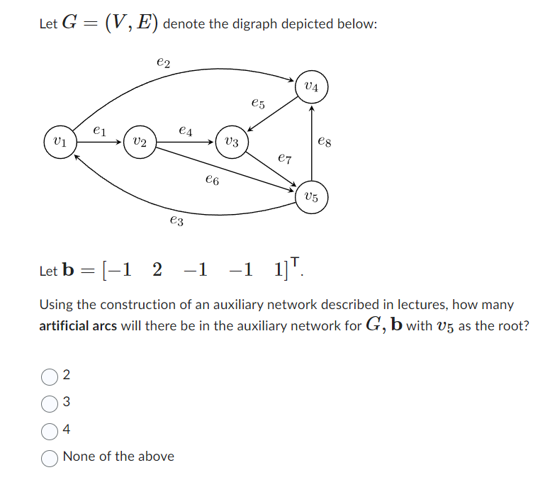 Solved Let G=(V,E) denote the digraph depicted below: Let | Chegg.com