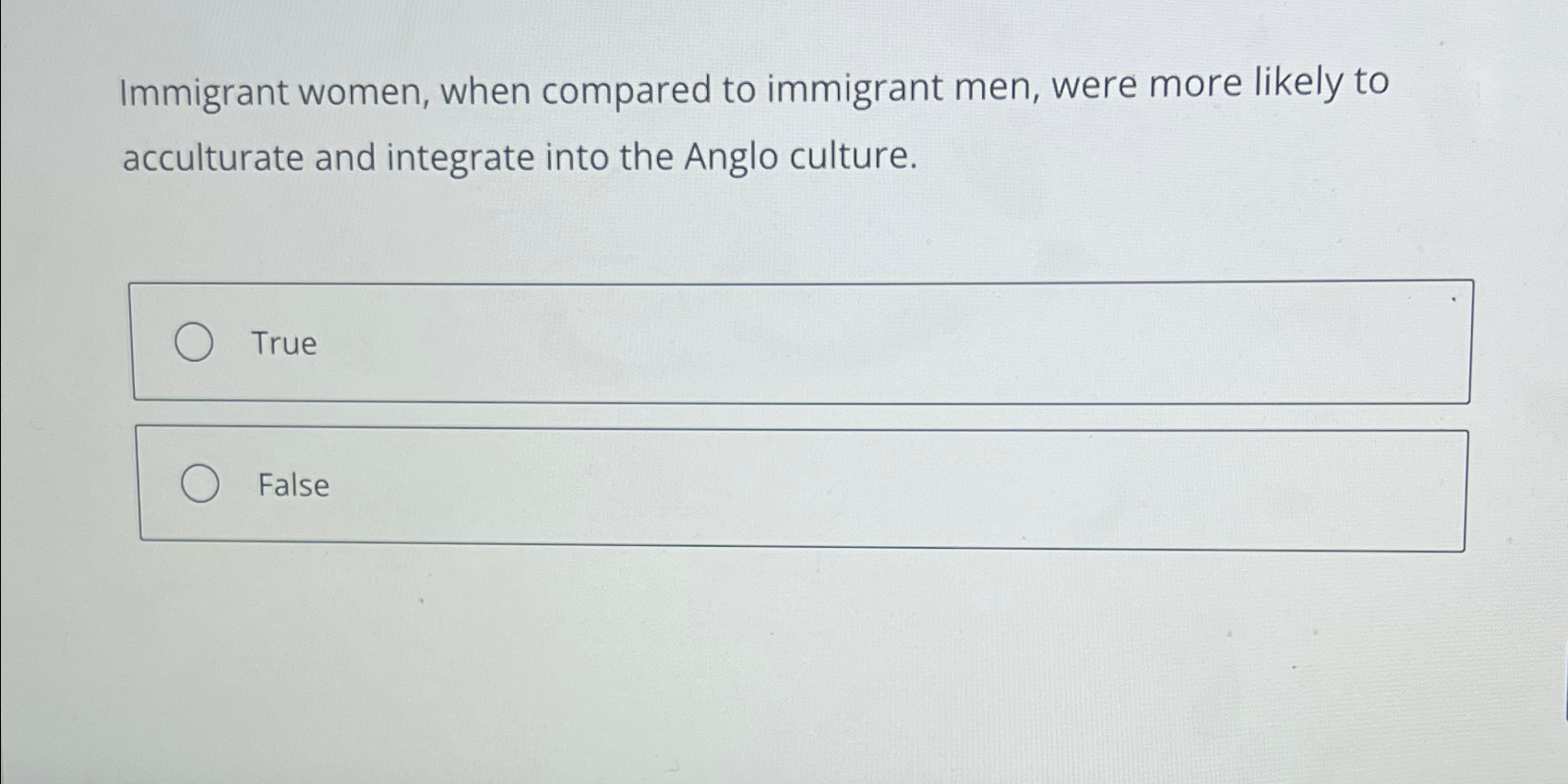 Solved Immigrant women, when compared to immigrant men, were | Chegg.com