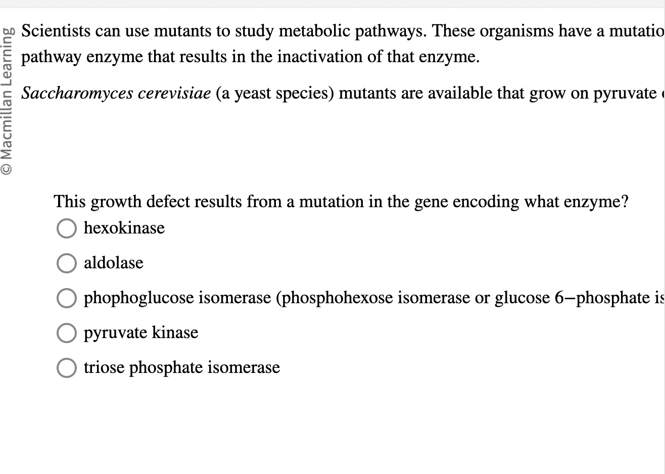 Solved Scientists can use mutants to study metabolic | Chegg.com