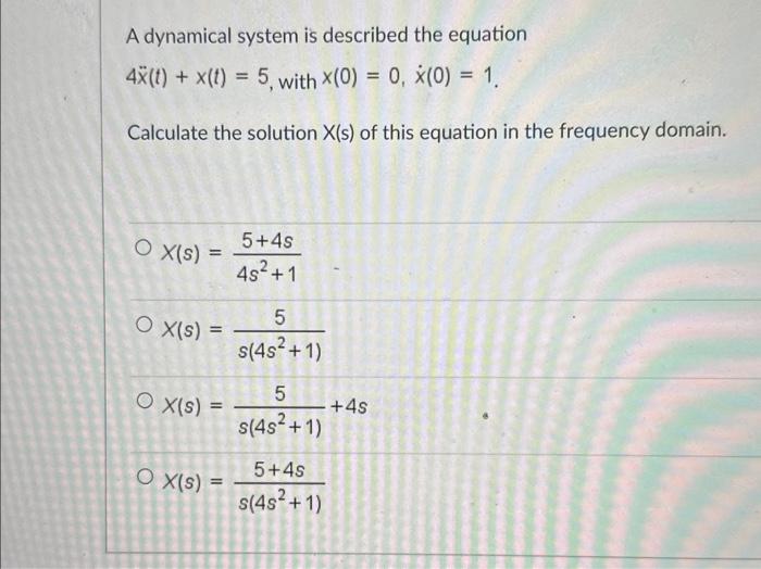 Solved A dynamical system is described the equation | Chegg.com