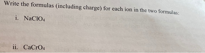 Solved The formula for sodium perchlorate is NaClO4 and the | Chegg.com