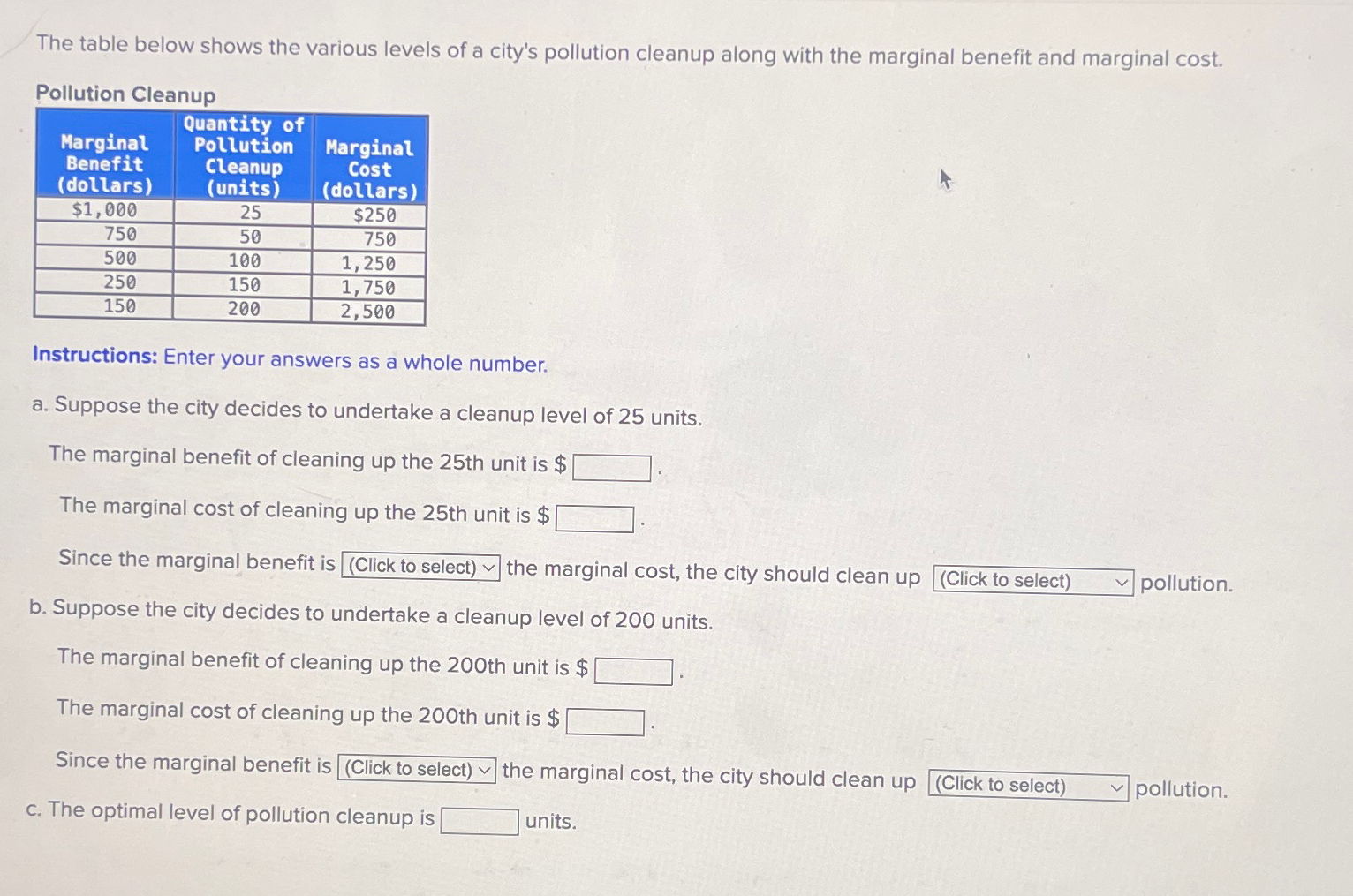 Solved 9) ﻿The table below shows the various levels of a | Chegg.com