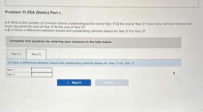 Solved Required information Problem 11-25A (Static) | Chegg.com