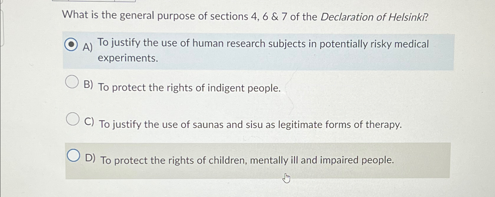 Solved What is the general purpose of sections 4,6&7 ﻿of the | Chegg.com