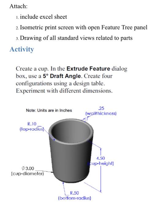 Solved Attach: 1. include excel sheet 2. Isometric print | Chegg.com