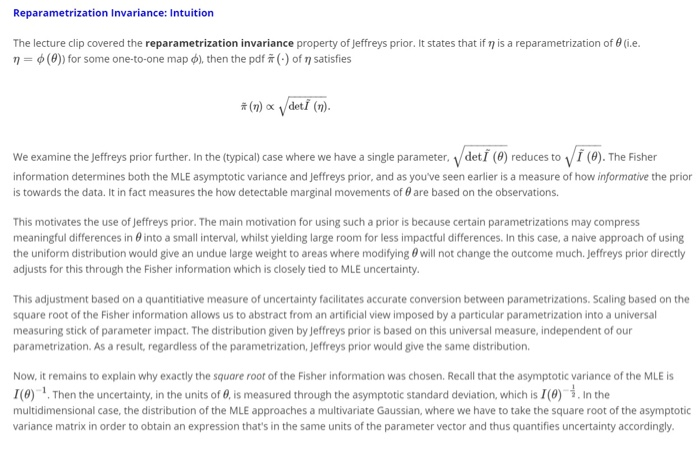 Solved We demonstrate the property of reparametrization | Chegg.com