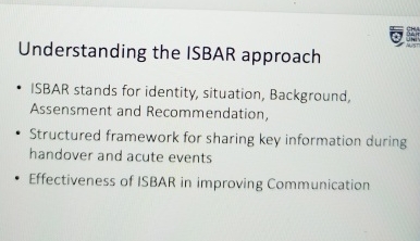 Solved Understanding the ISBAR approachISBAR stands for | Chegg.com