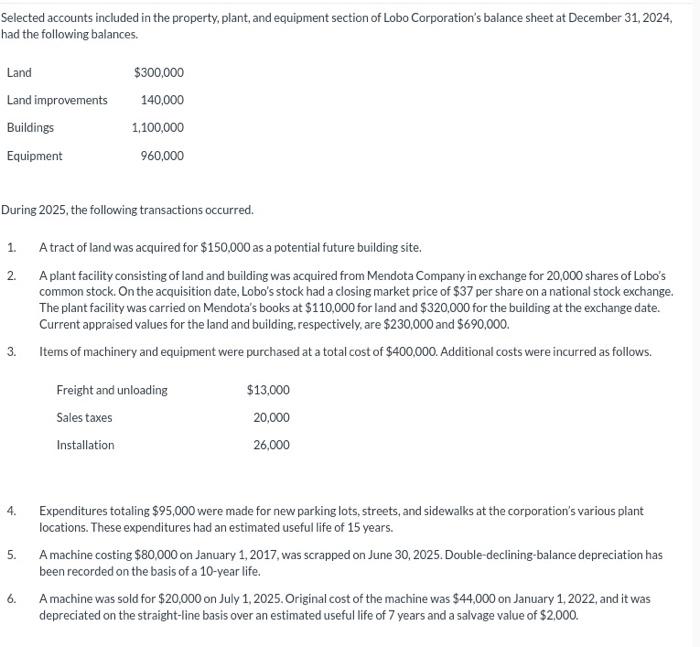 Solved Selected accounts included in the property, plant, | Chegg.com