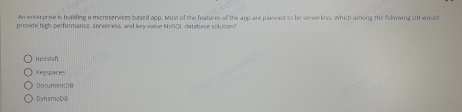Solved An enterprise is building a microservices based app. | Chegg.com