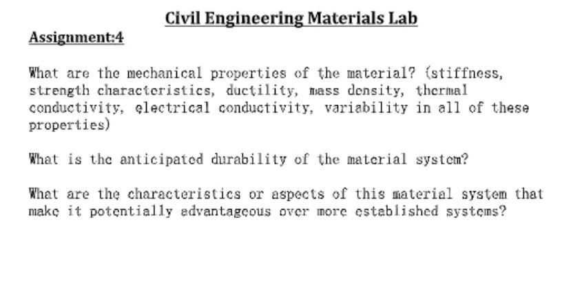 Civil Engineering Materials