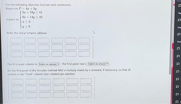 Solved For the following objective function and constraints: | Chegg.com