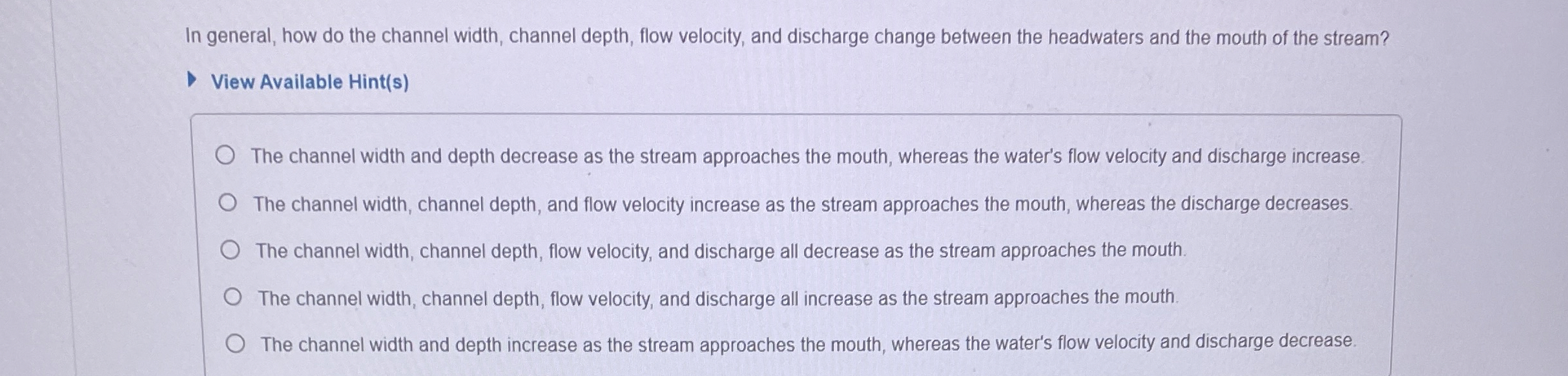 Solved In general, how do the channel width, channel depth, | Chegg.com