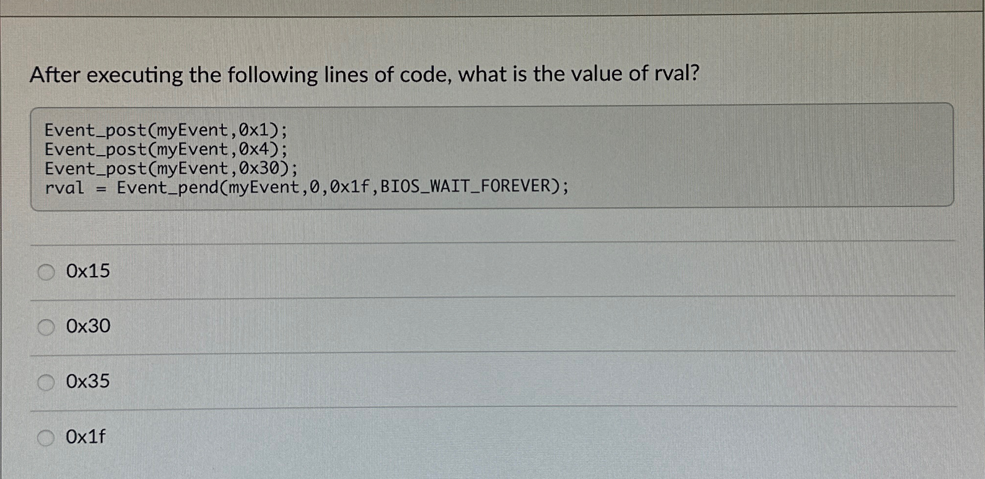 Solved After executing the following lines of code, what is | Chegg.com