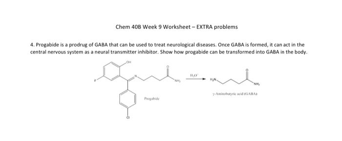 Solved Chem 40B Week 9 Worksheet - EXTRA problems 4. | Chegg.com