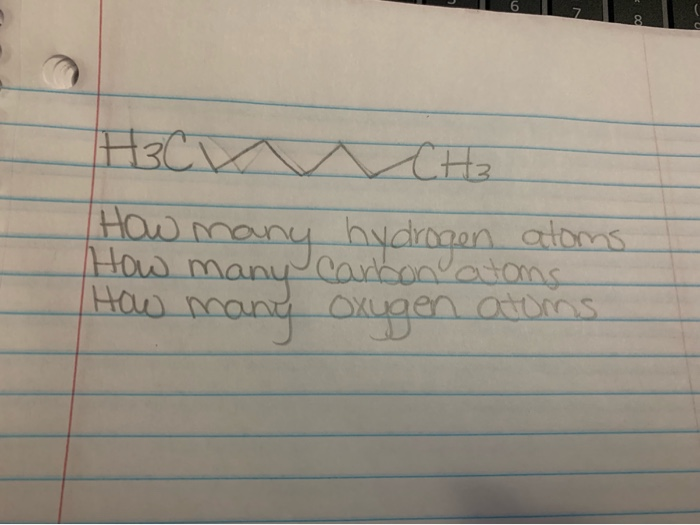 Solved H3C CH3 How many hydrogen atoms How many carbon atons | Chegg.com