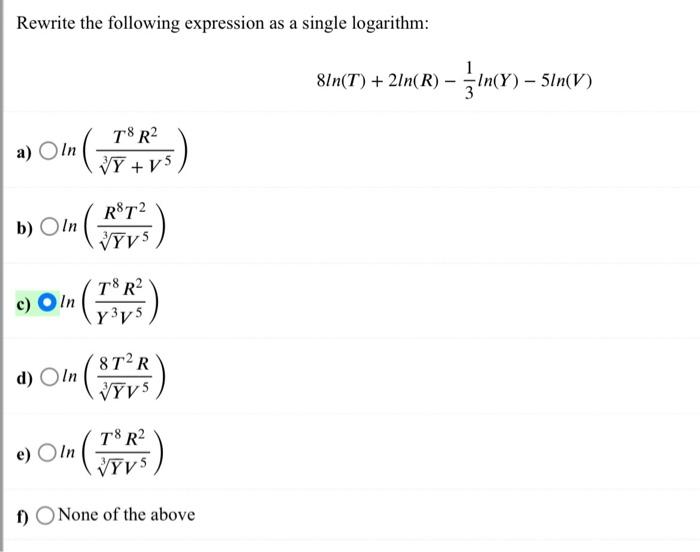 Solved Rewrite the following expression as a single | Chegg.com