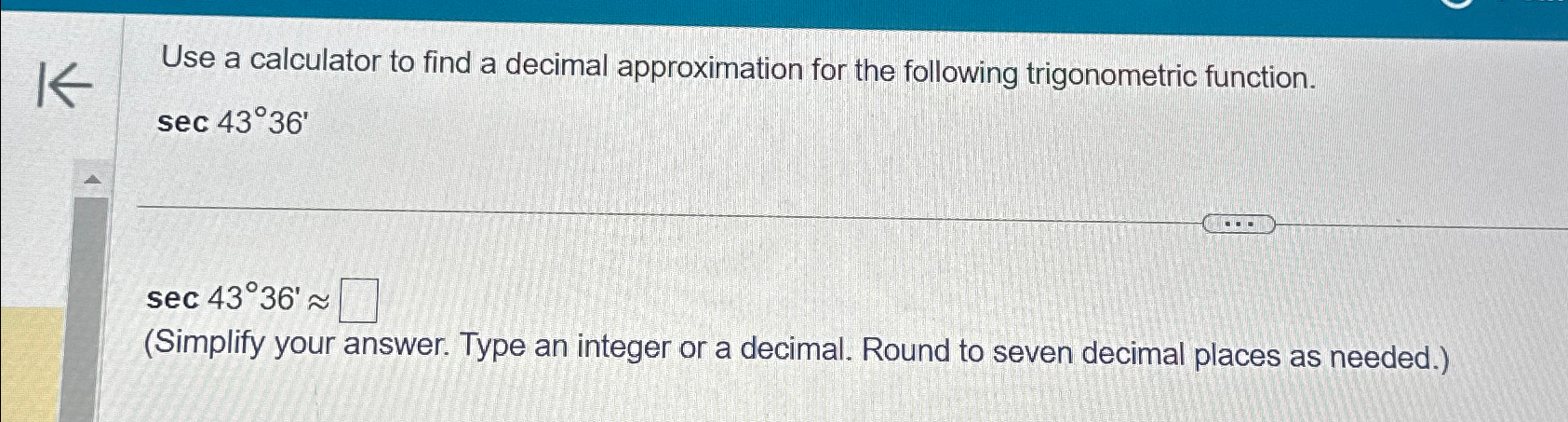 Solved Use a calculator to find a decimal approximation for | Chegg.com