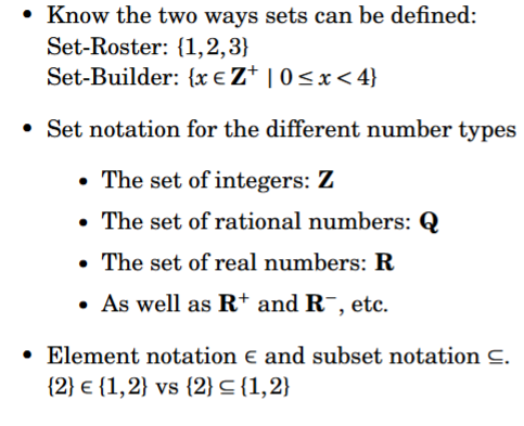 Solved Know the two ways sets can be ﻿defined:Set-Roster: | Chegg.com