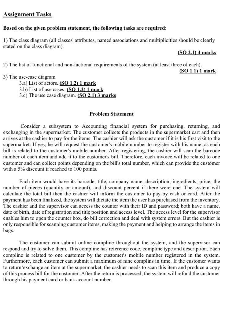 Solved Assignment Tasks Based on the given problem | Chegg.com