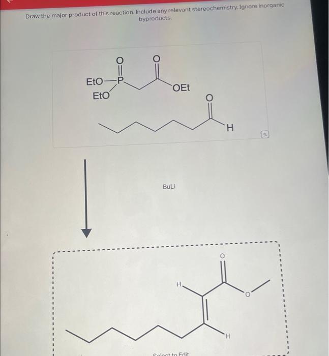 Solved Draw the major product of this reaction. Include any | Chegg.com Solved Draw the major product of this reaction. Include any | Chegg.com