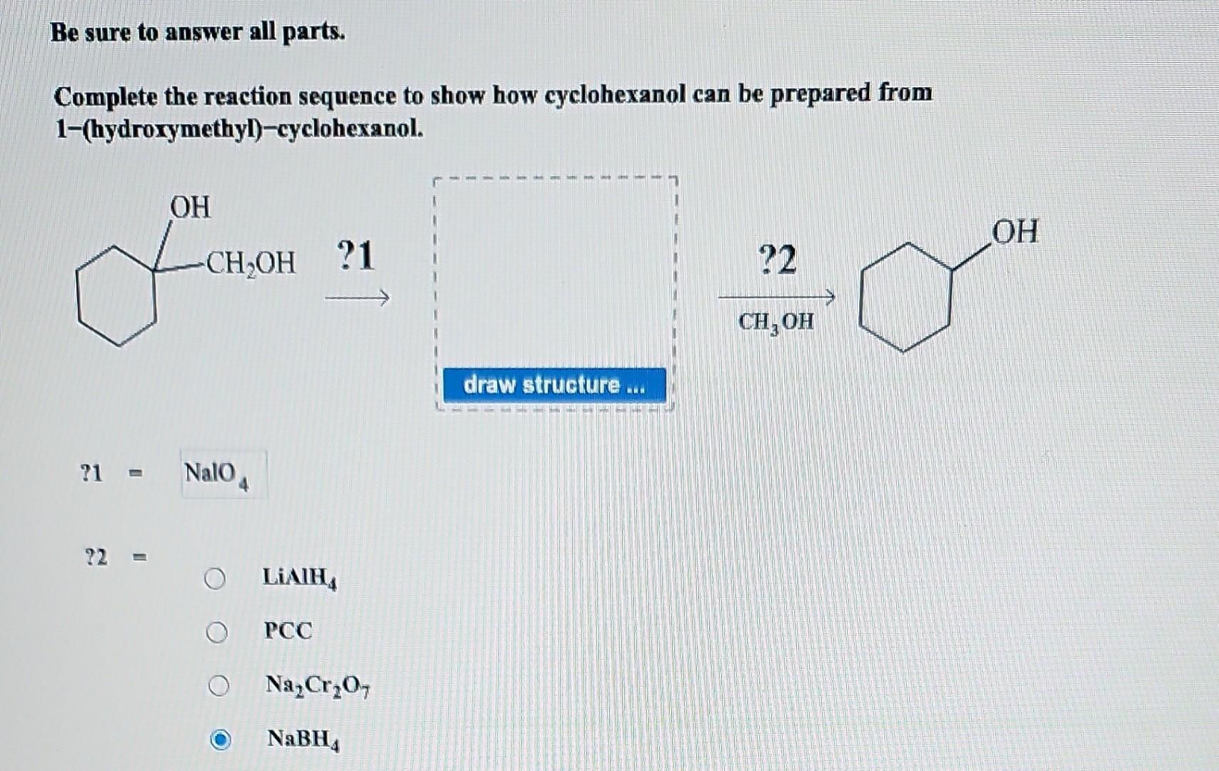 Solved Be sure to answer all parts. Complete the reaction | Chegg.com