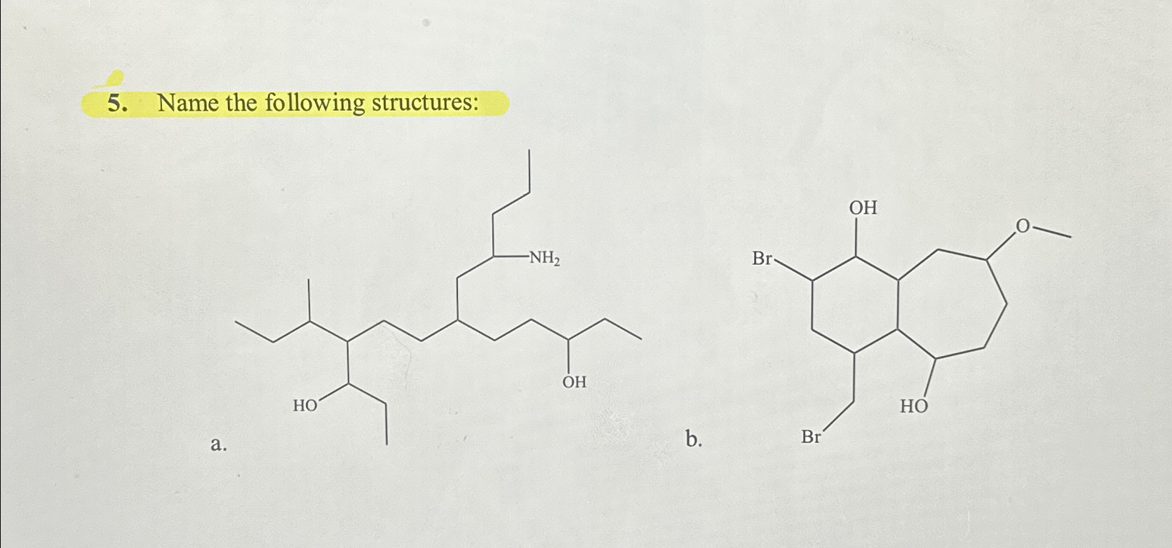Solved ASAP PLZ! ﻿Name the following structures: A & BAnd | Chegg.com