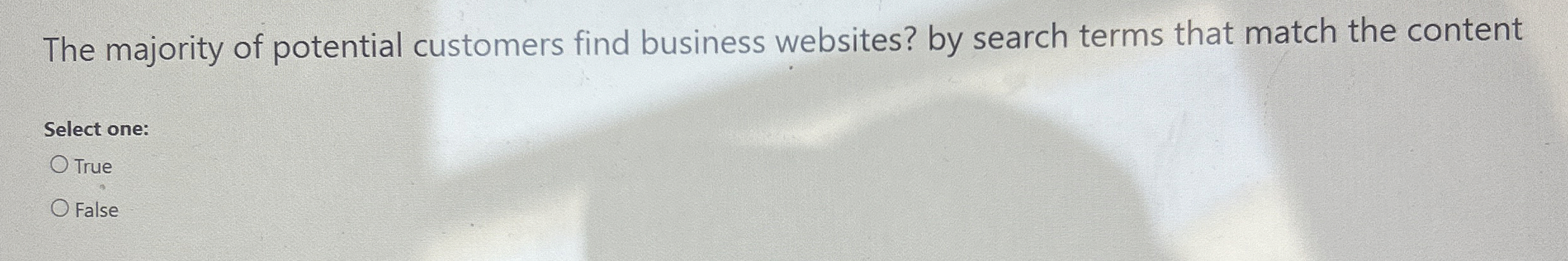 Solved The majority of potential customers find business | Chegg.com