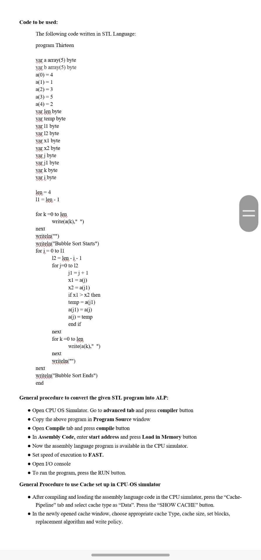 Solved Part III: Set Associative Mapped CacheExecute the | Chegg.com