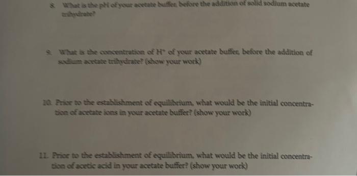 Solved 1. Phosphate buffer \begin{tabular}{ll} Volume of | Chegg.com