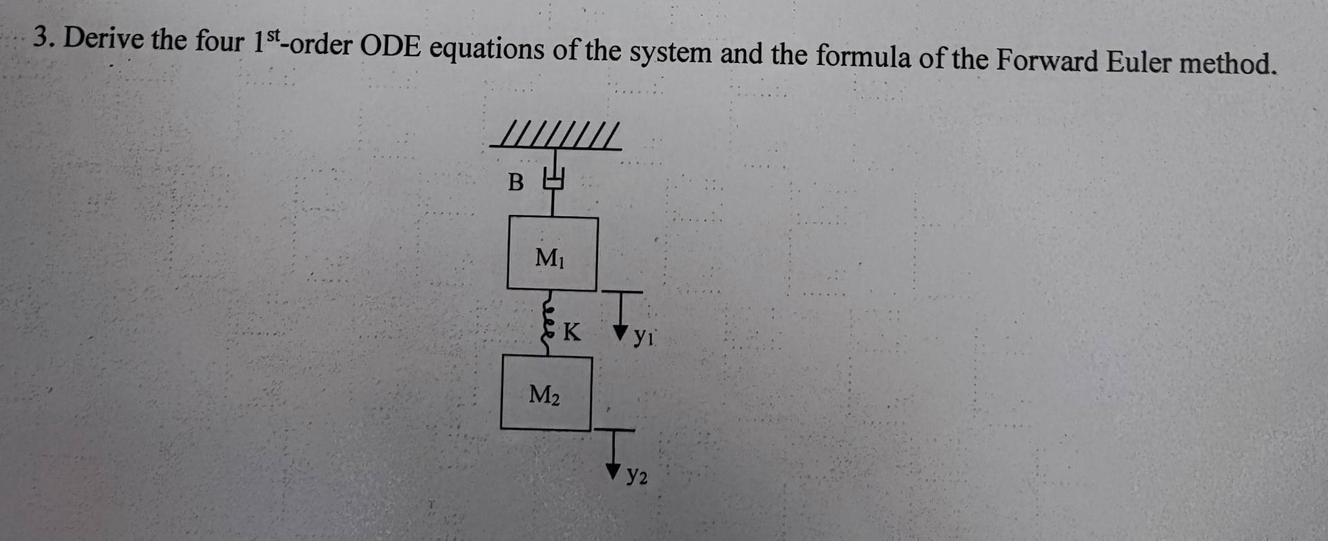 Solved Derive the four 1st -order ODE equations of the | Chegg.com