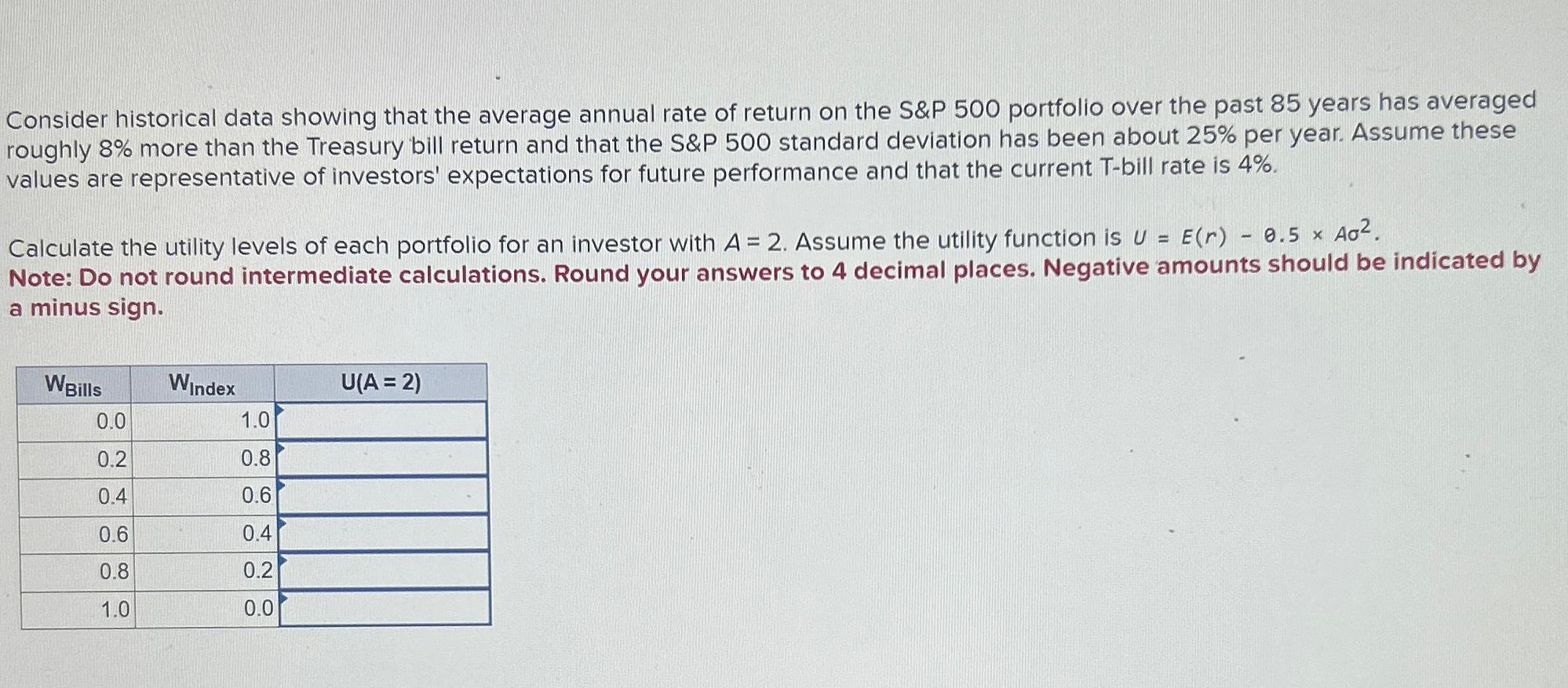 Solved Consider historical data showing that the average | Chegg.com