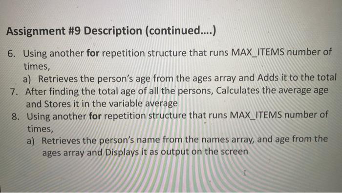 Solved Assignment \#9 Description Write the necessary | Chegg.com