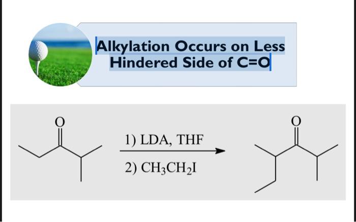 Solved give 10 examples of Alkylation Occurs on Less | Chegg.com