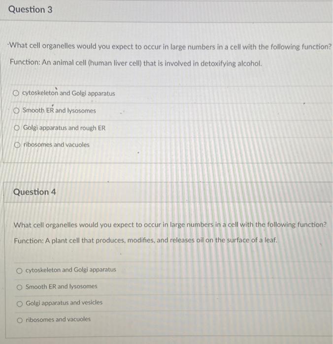 Solved The contents of a cell depend on the cell's function. | Chegg.com