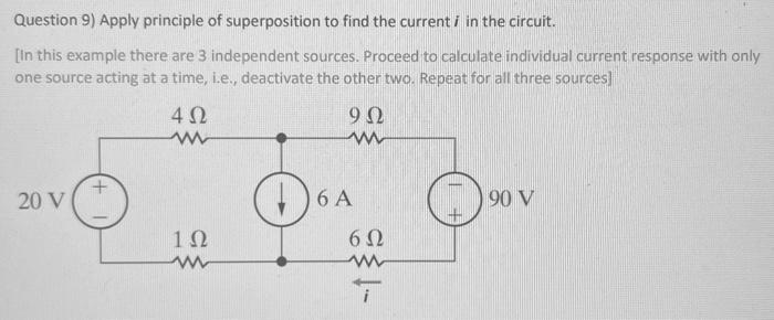 Solved Question 9) Apply principle of superposition to find | Chegg.com