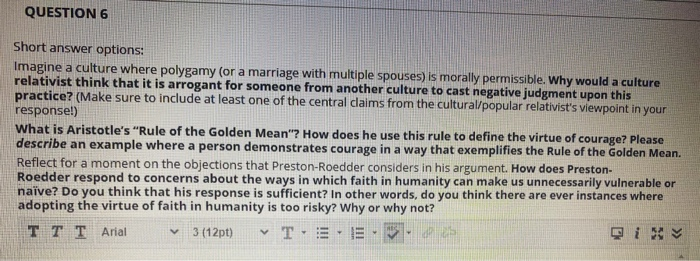 Solved QUESTION 1 Susan Moller Okin includes which of the | Chegg.com