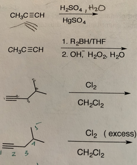 Solved CH2C=CH H2SO4 , H20 HgSO4 CH2C=CH 1. RZBH/THE 2. OH, | Chegg.com