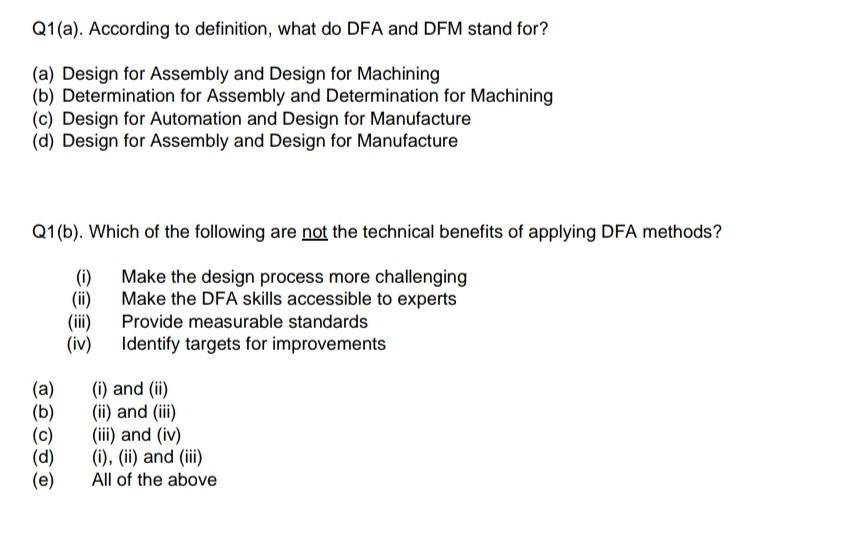 Solved Q1(a). According to definition, what do DFA and DFM | Chegg.com