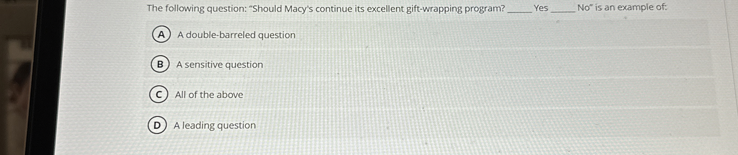 Solved The following question: "Should Macy's continue its | Chegg.com
