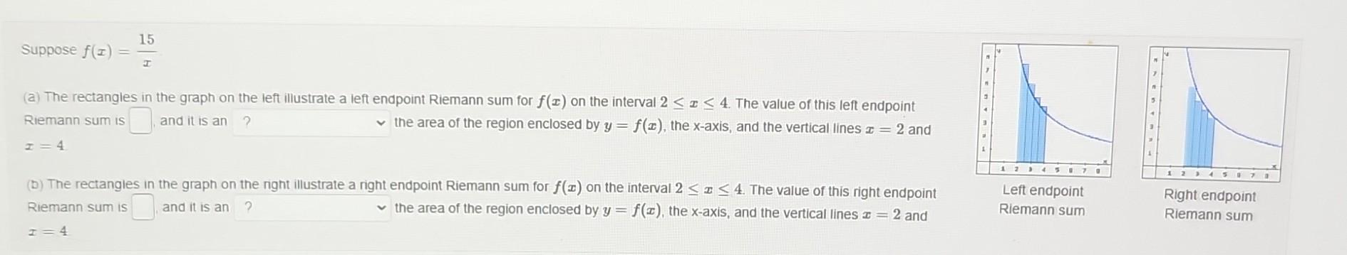 Solved Suppose f(x)=x15 (a) The rectangles in the graph on | Chegg.com