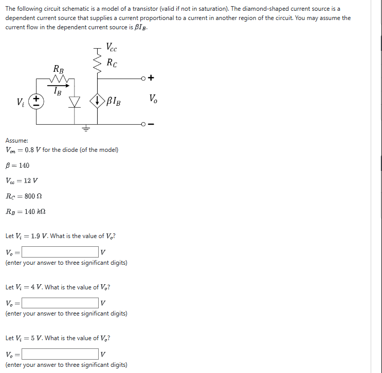 Solved The following circuit schematic is ﻿a model of ﻿a | Chegg.com