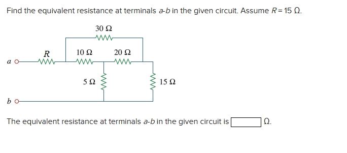 Solved Find the equivalent resistance at ﻿terminals a-b in | Chegg.com
