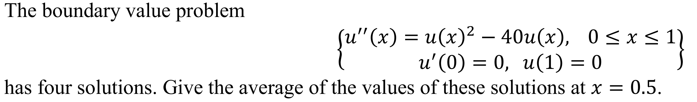 Solved The boundary value | Chegg.com