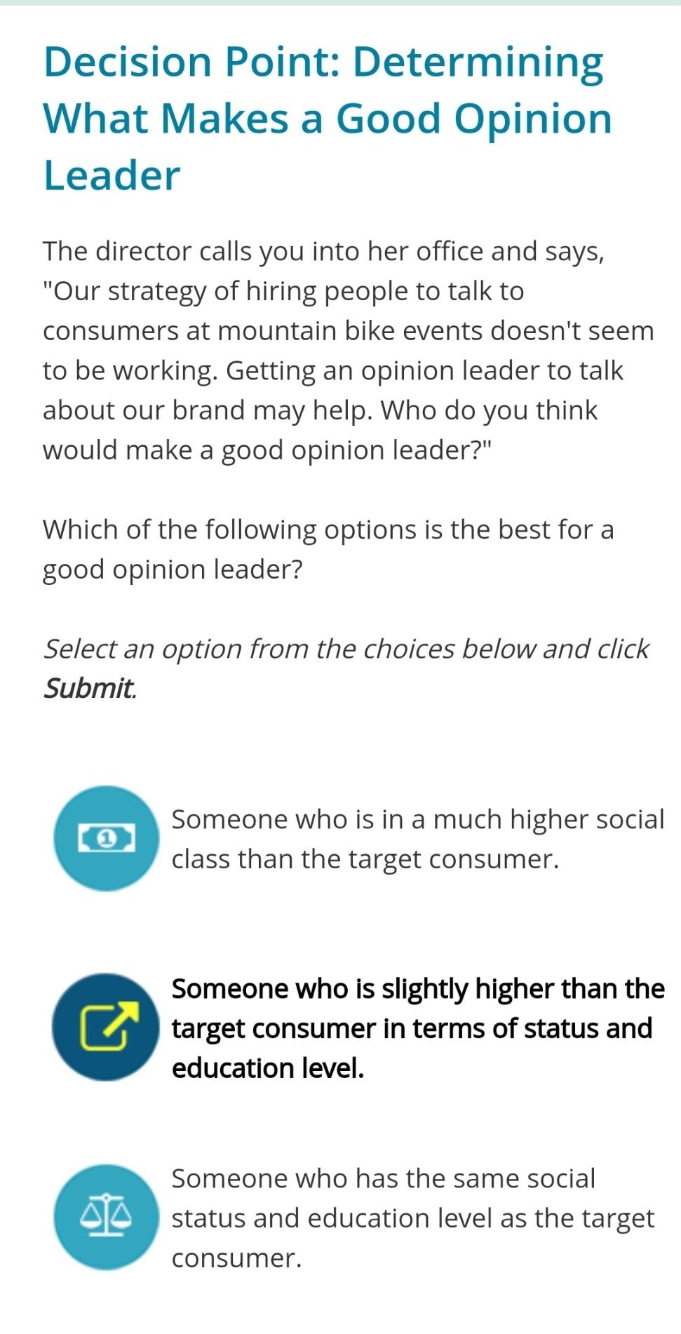 Solved Decision Point: Determining What Makes a Good Opinion | Chegg.com