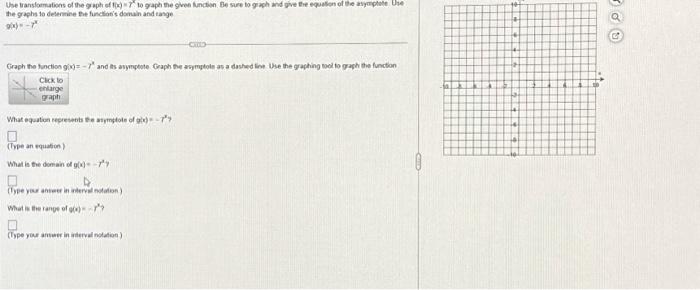Solved Use transformations of the graph of f(x)=7 to graph | Chegg.com