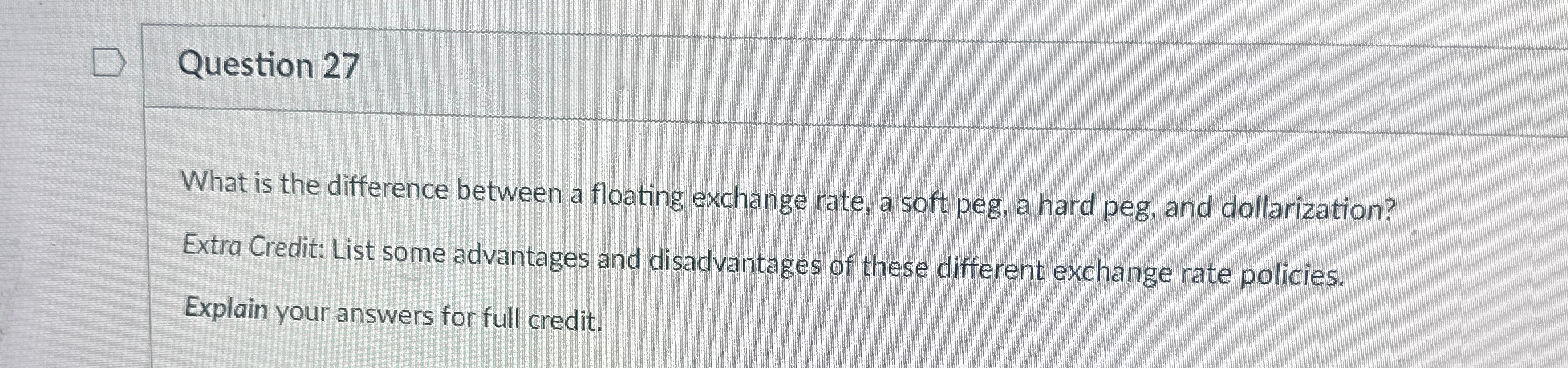 Solved Question 27What is the difference between a floating | Chegg.com