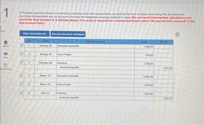 Solved 4. Prepare journal entries to record the purchase | Chegg.com