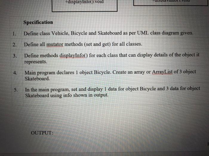 Solved Paragraph Style 1. Based on the UML class diagram and | Chegg.com