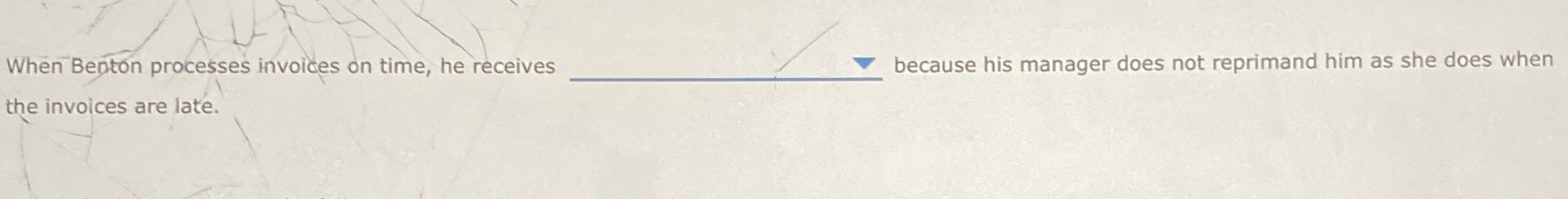 Solved When Benton processes invoices on time, he | Chegg.com
