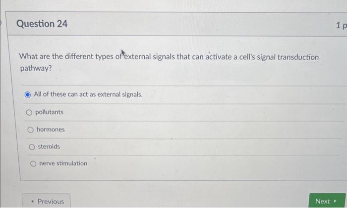 Solved What are the different types of external signals that | Chegg.com